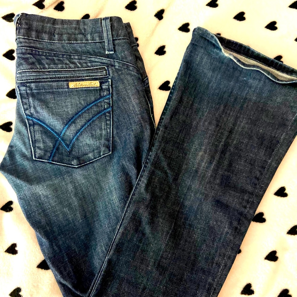 William Rast Blue Pocket Savoy Flare Jeans - Gem